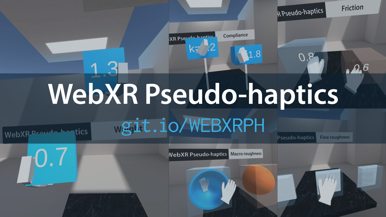 Pseudo-haptic Weight · WebXR Pseudo-haptics